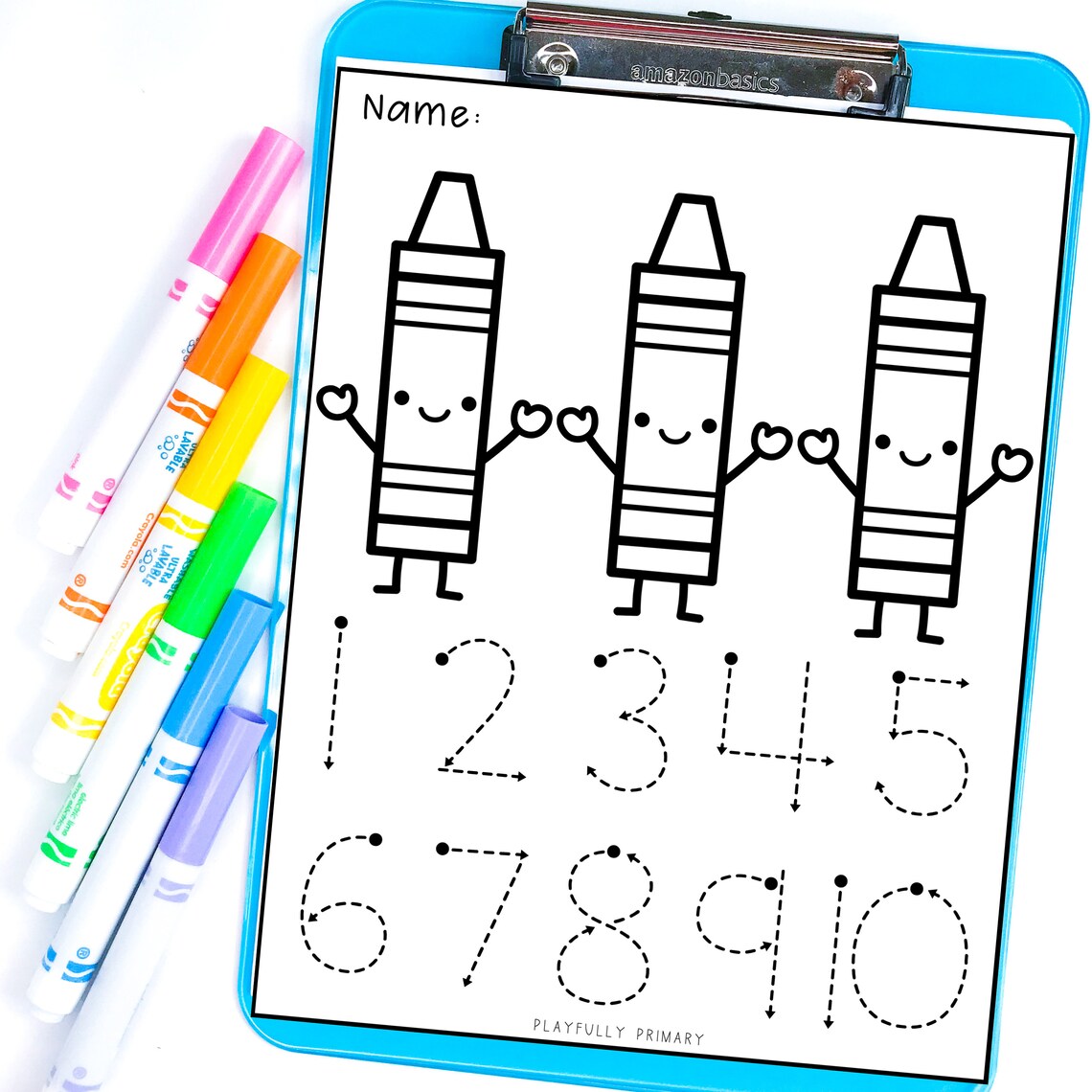 Coloring Pages for Kids Number Worksheets for Preschool + Kindergarten ...