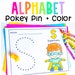 Alphabet Pin Poke Activity - Push Pin Art Printable - Montessori Pin ...