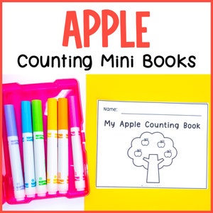 Apple Counting to 10 Mini Book Apple Theme Preschool - Etsy