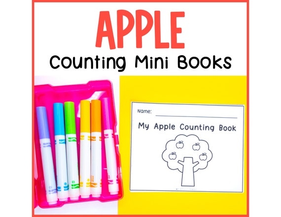 Apple Counting to 10 Mini Book Apple Theme Preschool - Etsy