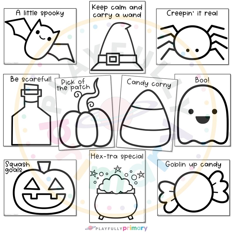 Halloween Printable for Preschool Kindergarten, Homeschool Halloween ...