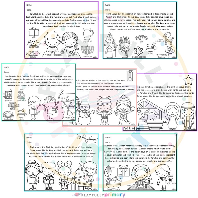 Winter Coloring Pages Coloring Book for Kids Digital Download ...