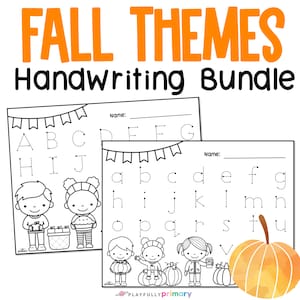 Fall Handwriting Practice, Fall Worksheets, Autumn Coloring Pages for ...