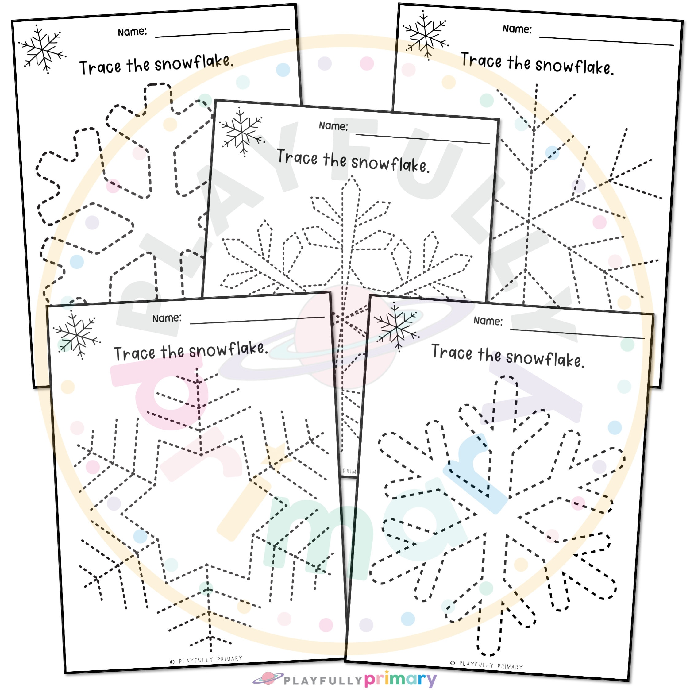 Snowflake Activity Sheets for Kids, Snowflake Unit Study Homeschool ...