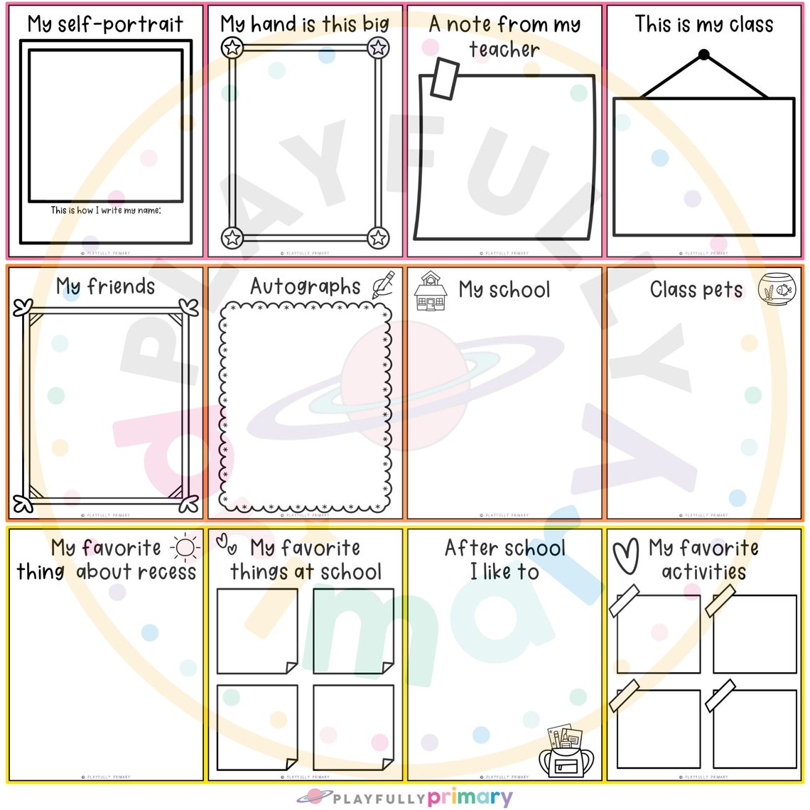 End of the School Year Memory Book | Kindergarten Graduation Keepsake ...