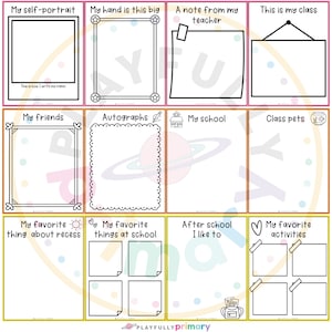 End of Year Memory Book | Kindergarten Graduation Printable Keepsake ...