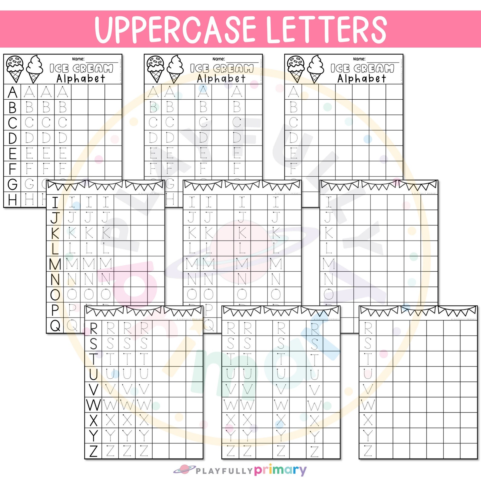 Kindergarten Summer Alphabet Worksheet, Printable Summer Packet Number ...