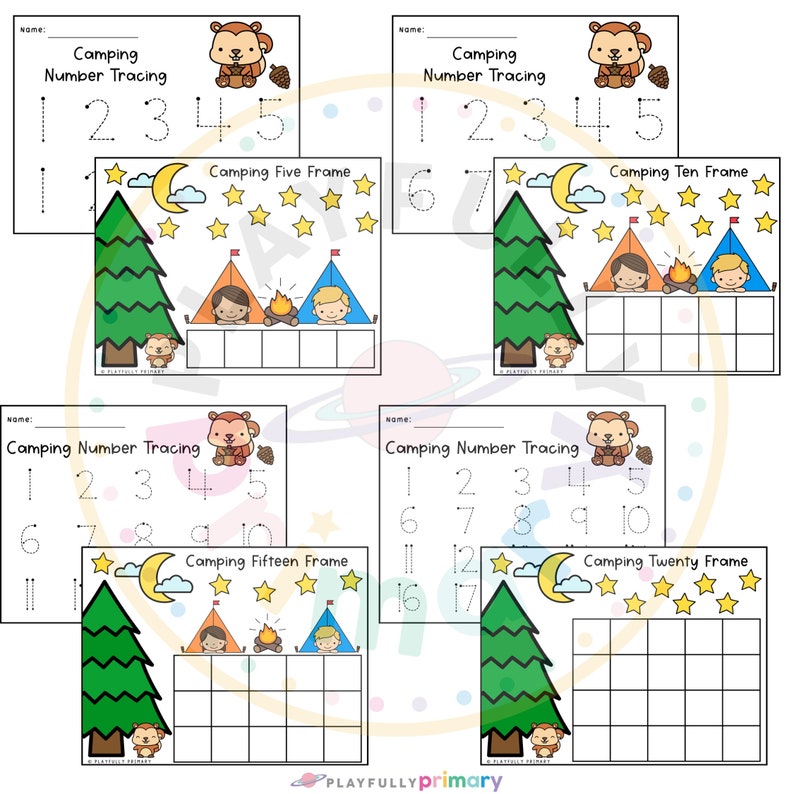 Kids Camping Activities, Camping Unit Study Math, Camping Theme Unit ...