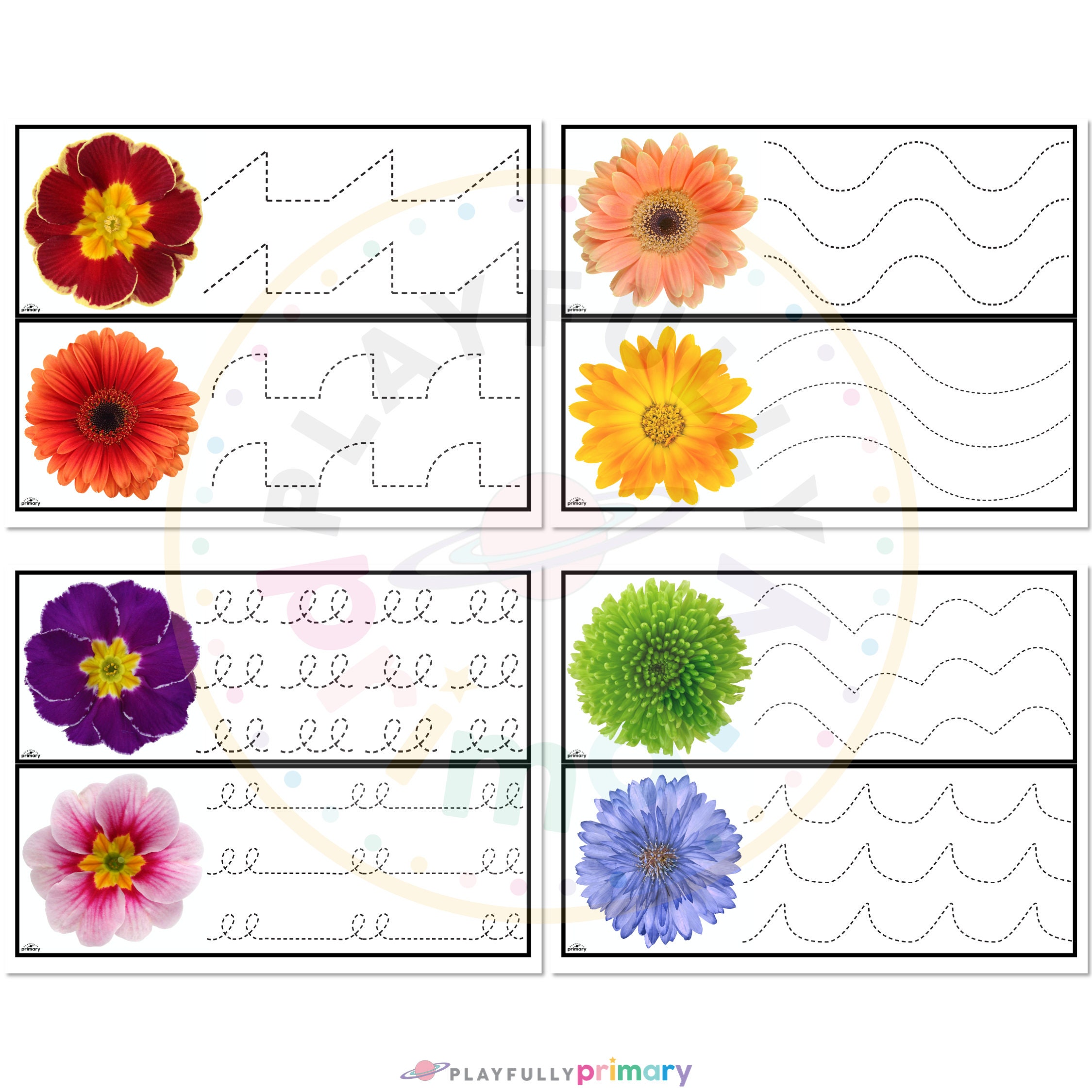 Spring Tracing Cards Line Tracing Practice Spring Fine Motor Skills ...