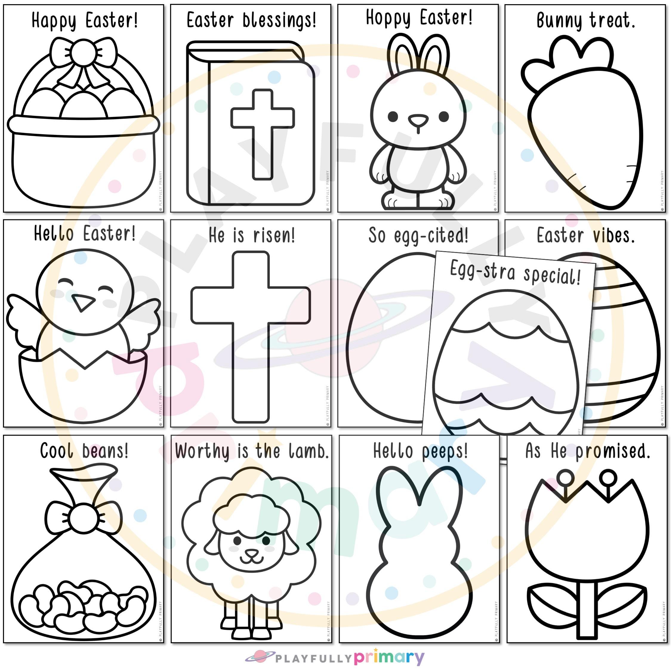 Printable Easter Crafts for Kids | Easy Preschool Craft Templates for ...