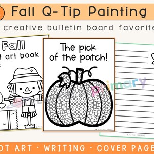 Fall Q-tip Painting Craft - Fine Motor Art for Preschool and ...