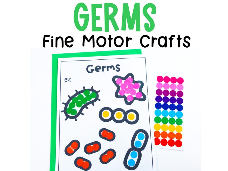 Germ Activities for Kids Printable Worksheets, Germs Coloring Page ...