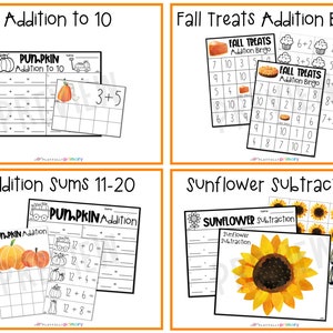 Homeschool Fall Activities Kindergarten Bundle, Fall Kindergarten ...
