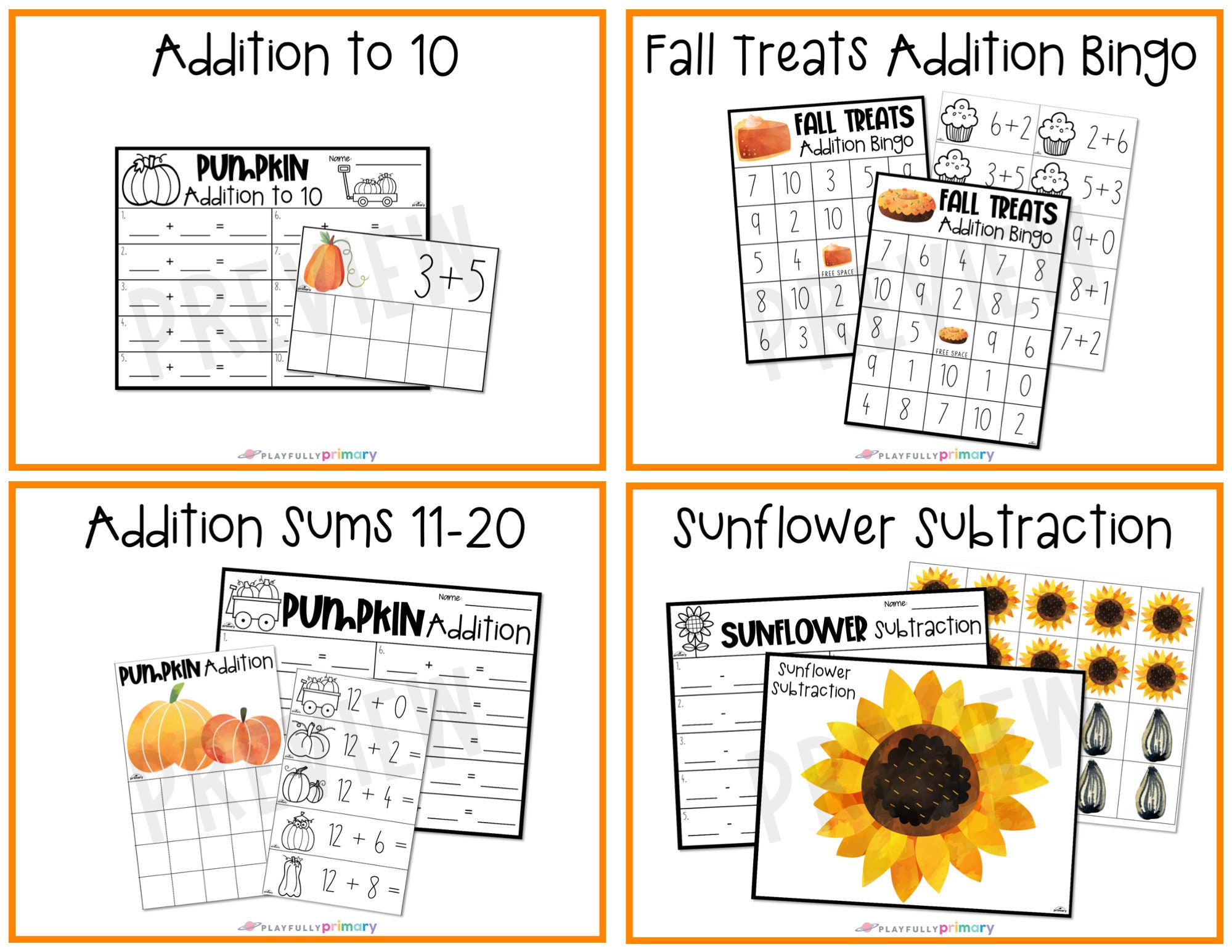 Homeschool Fall Activities Kindergarten Bundle, Fall Kindergarten ...