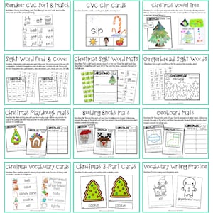Homeschool Christmas Unit Study Activities for Kindergarten, December ...