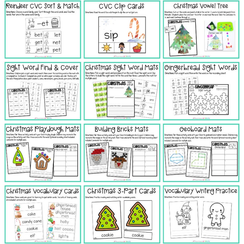 Homeschool Christmas Unit Study Activities for Kindergarten, December ...