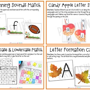 Fall Preschool Activities Printables Prek Fall Homeschool Unit Study - Etsy