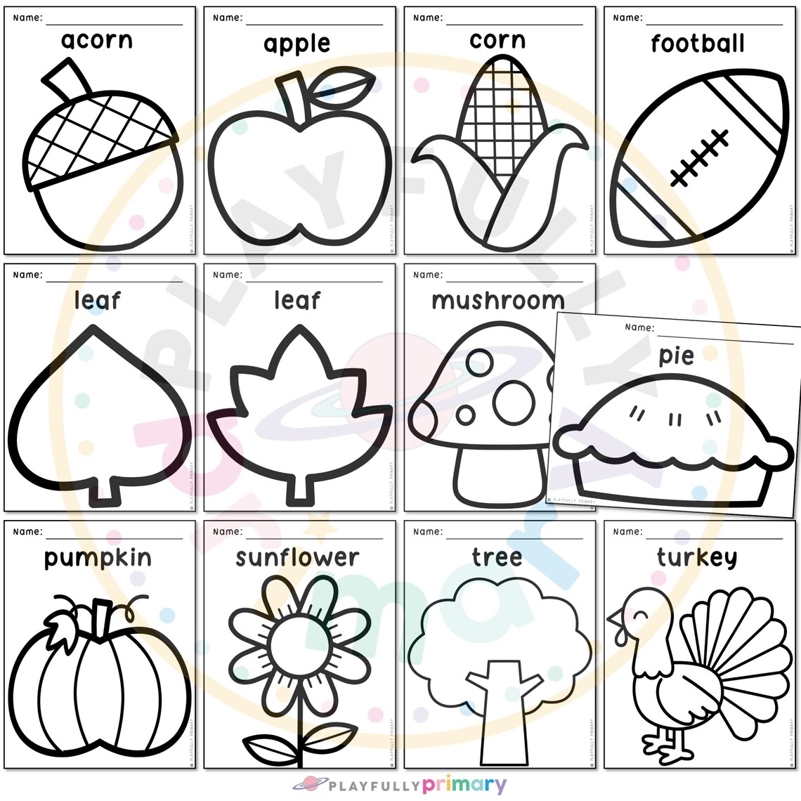 Fall Crafts for Kids Printable Fall Unit Study Homeschool Printables ...