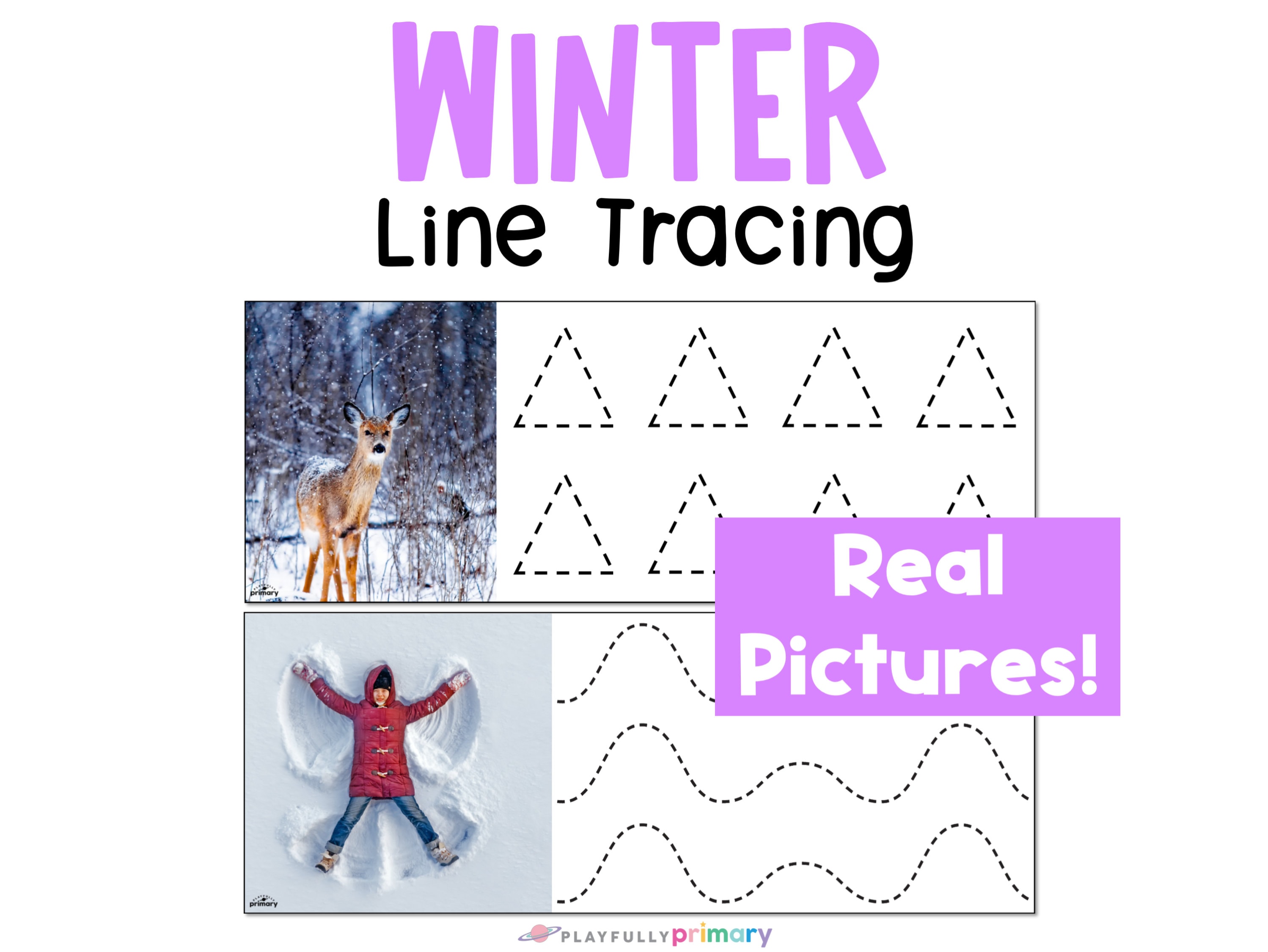Winter Pre-writing Worksheets Printable Winter Tracing Lines ...