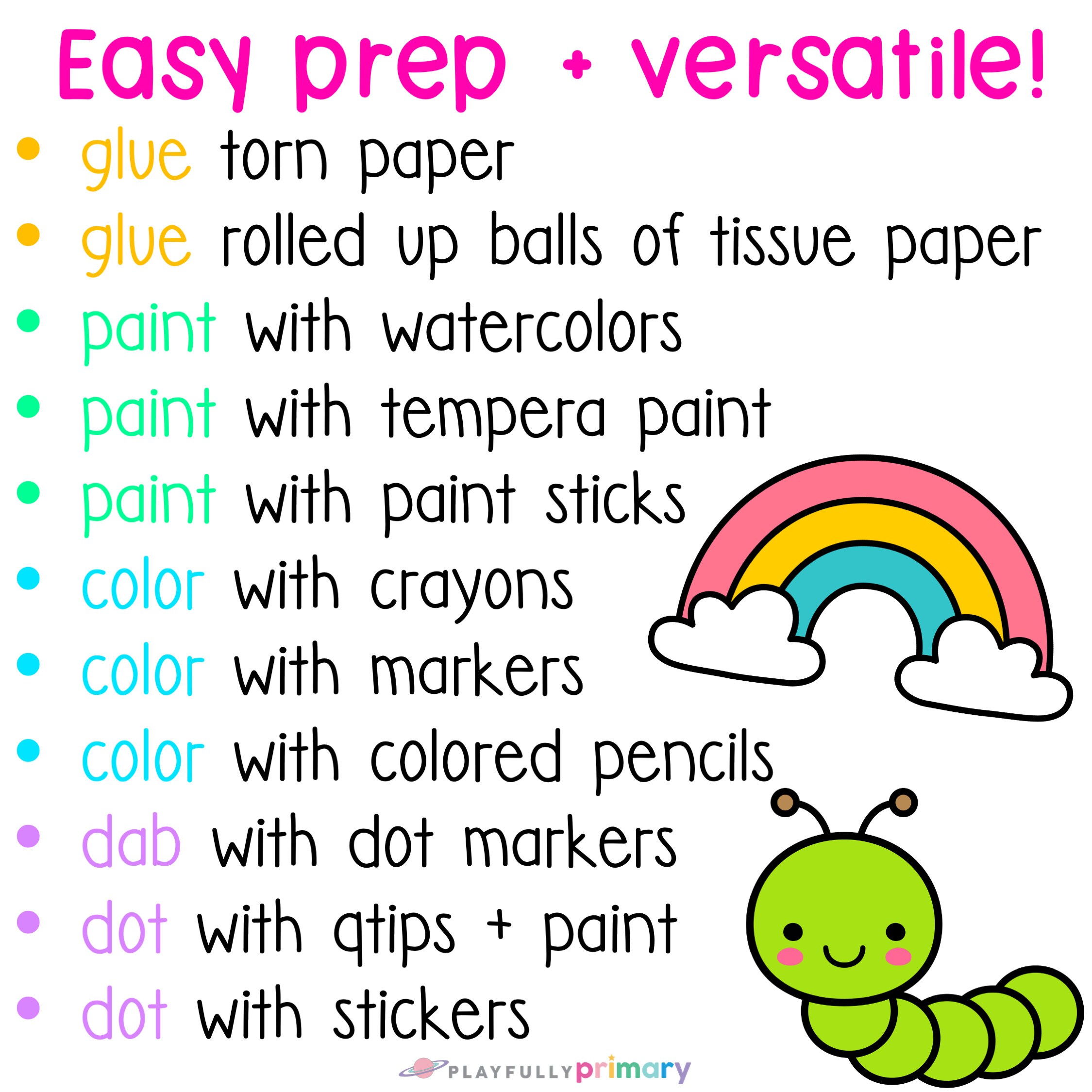 Spring Fine Motor Craft Spring Preschool Activities Spring Q-tip ...