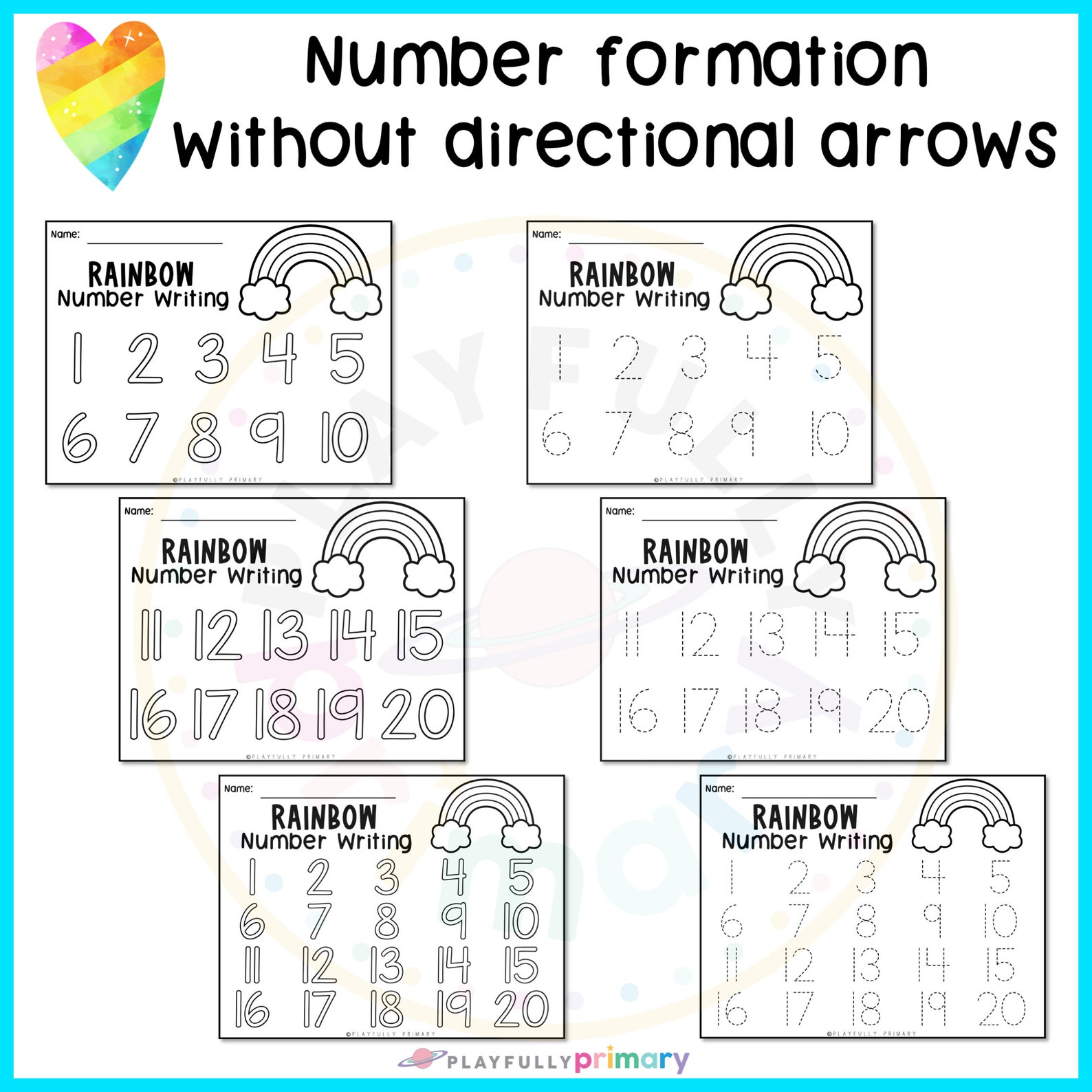 Rainbow Playdough Ten Frames | Counting to 20 Activity | Preschool ...