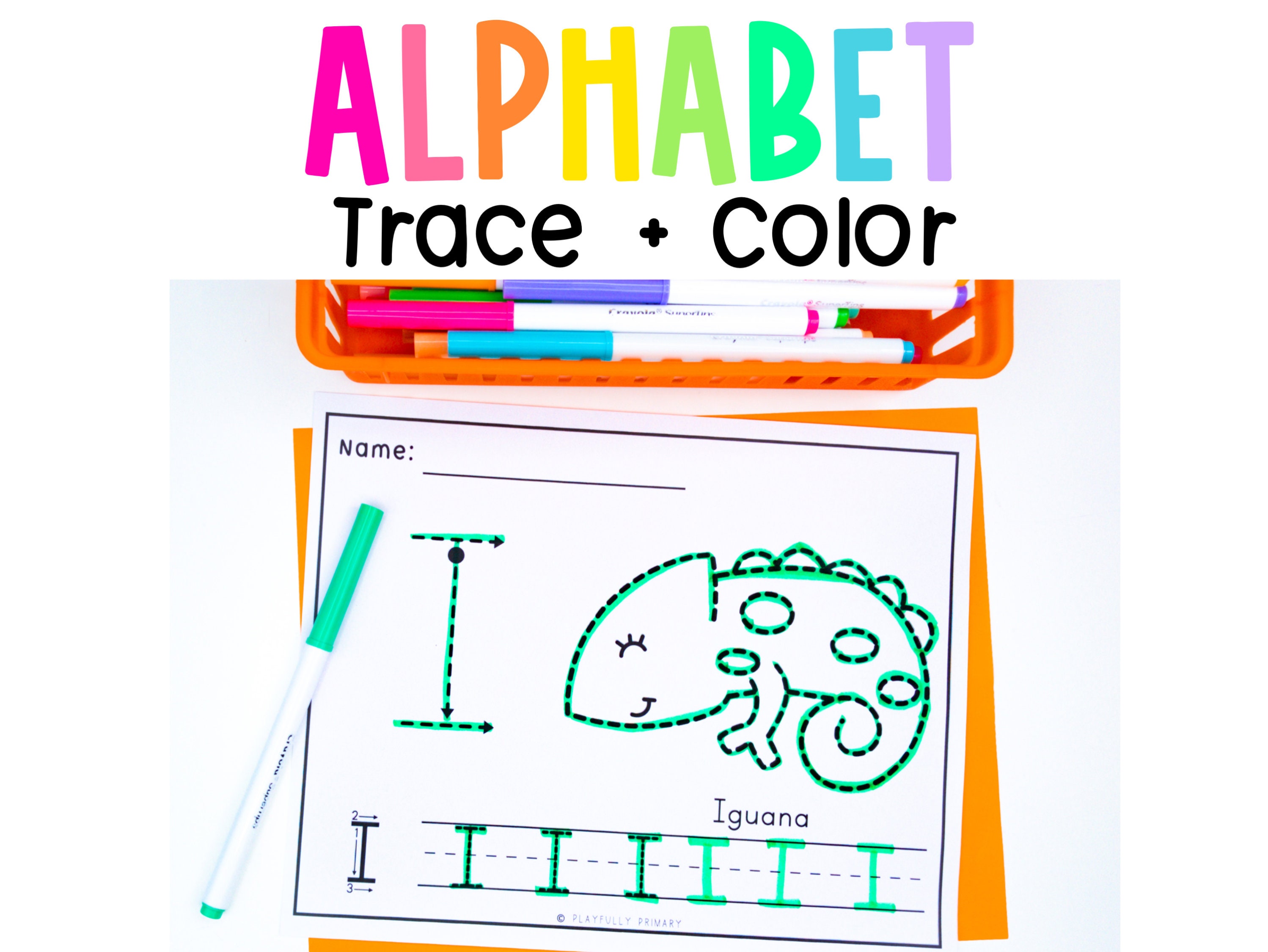 Alphabet Handwriting Practice - Alphabet Tracing and Coloring Book ...