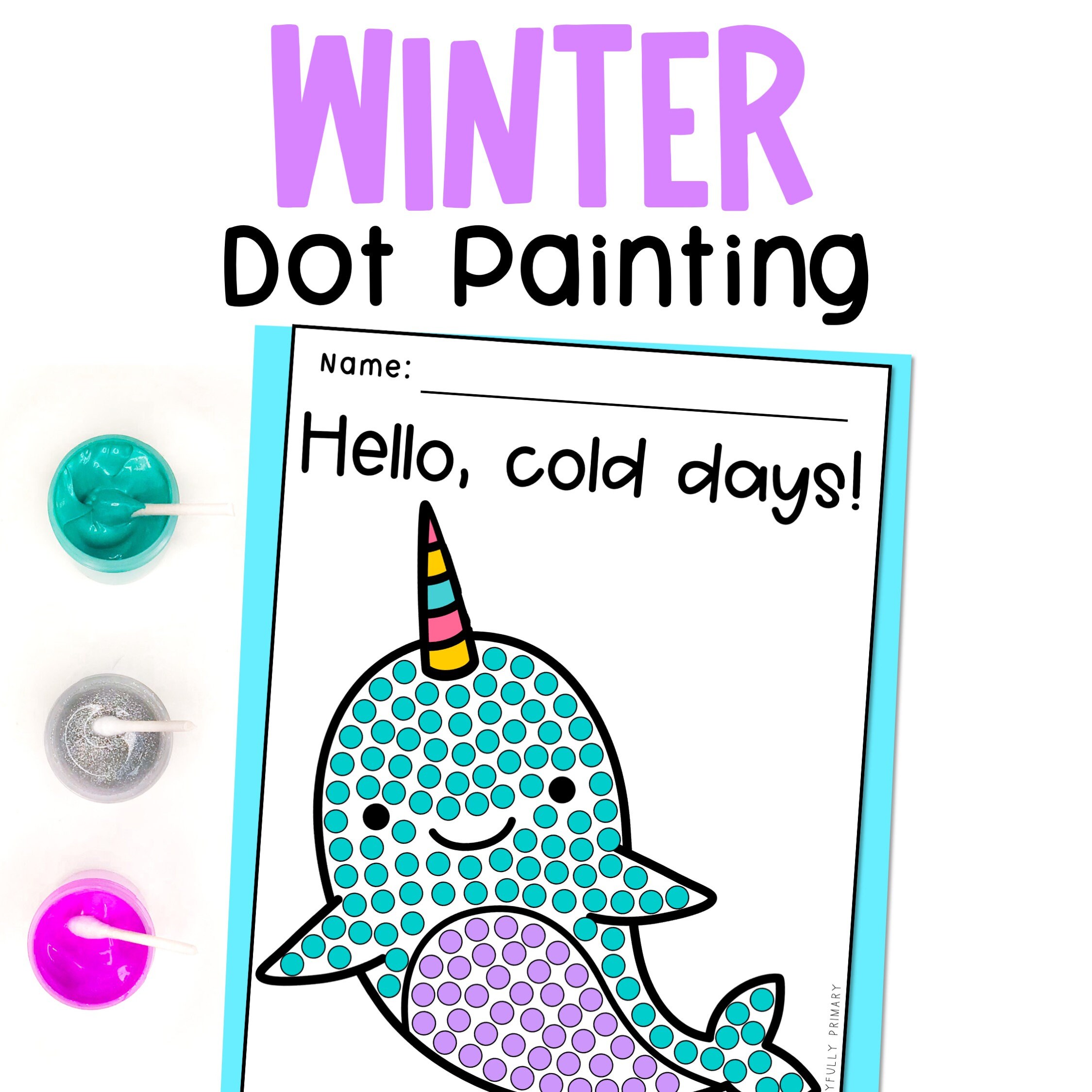 Seasonal Q-tip Painting Worksheets, Kindergarten Preschool Themes ...