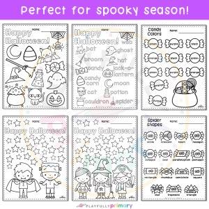 Halloween Coloring Pages for Kids, Halloween Printable Kids Activity ...