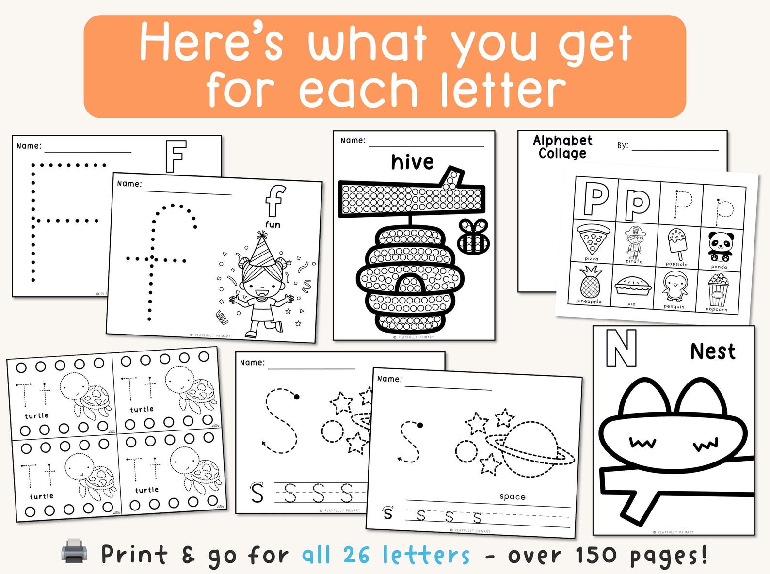 Alphabet Fine Motor Activities | Preschool & Kindergarten Centers ...