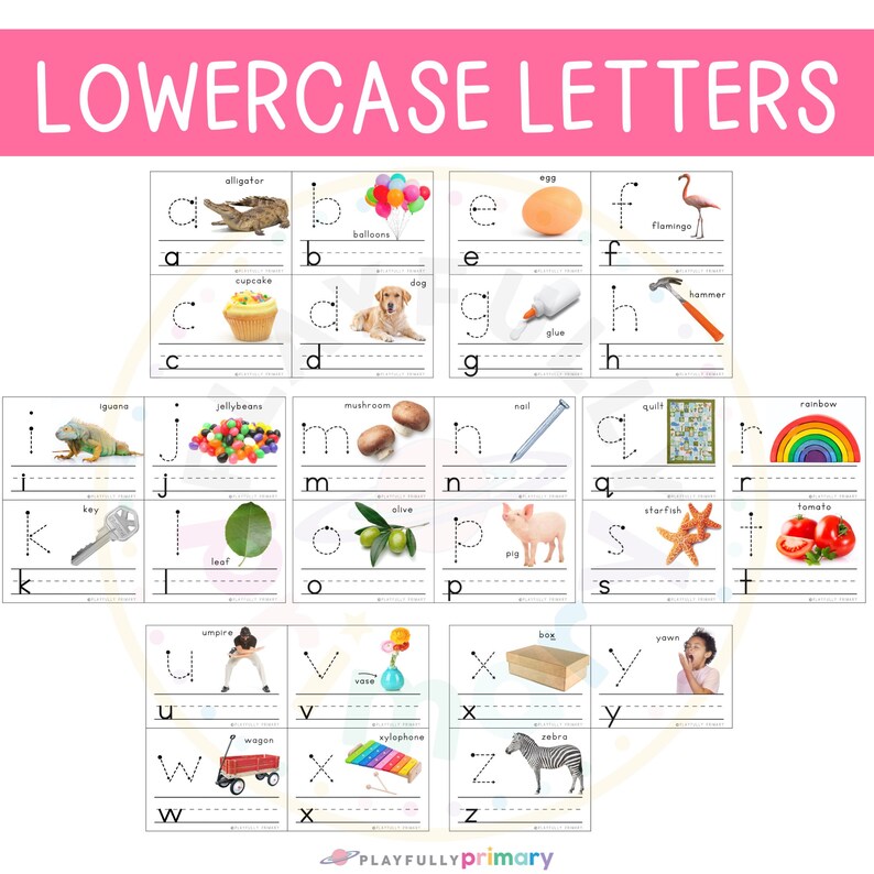 Alphabet Flashcards Printable With Real Pictures, Alphabet Tracing ...
