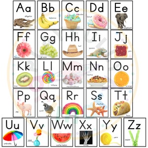 Alphabet Posters for Classroom Decor, Elementary Kindergarten Preschool ...