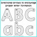 Handwriting Worksheet Kids Alphabet Letter Formation - Letter Tracing ...