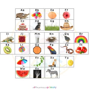 Alphabet Matching Cards, Beginning Sounds Match, Letter Matching ...
