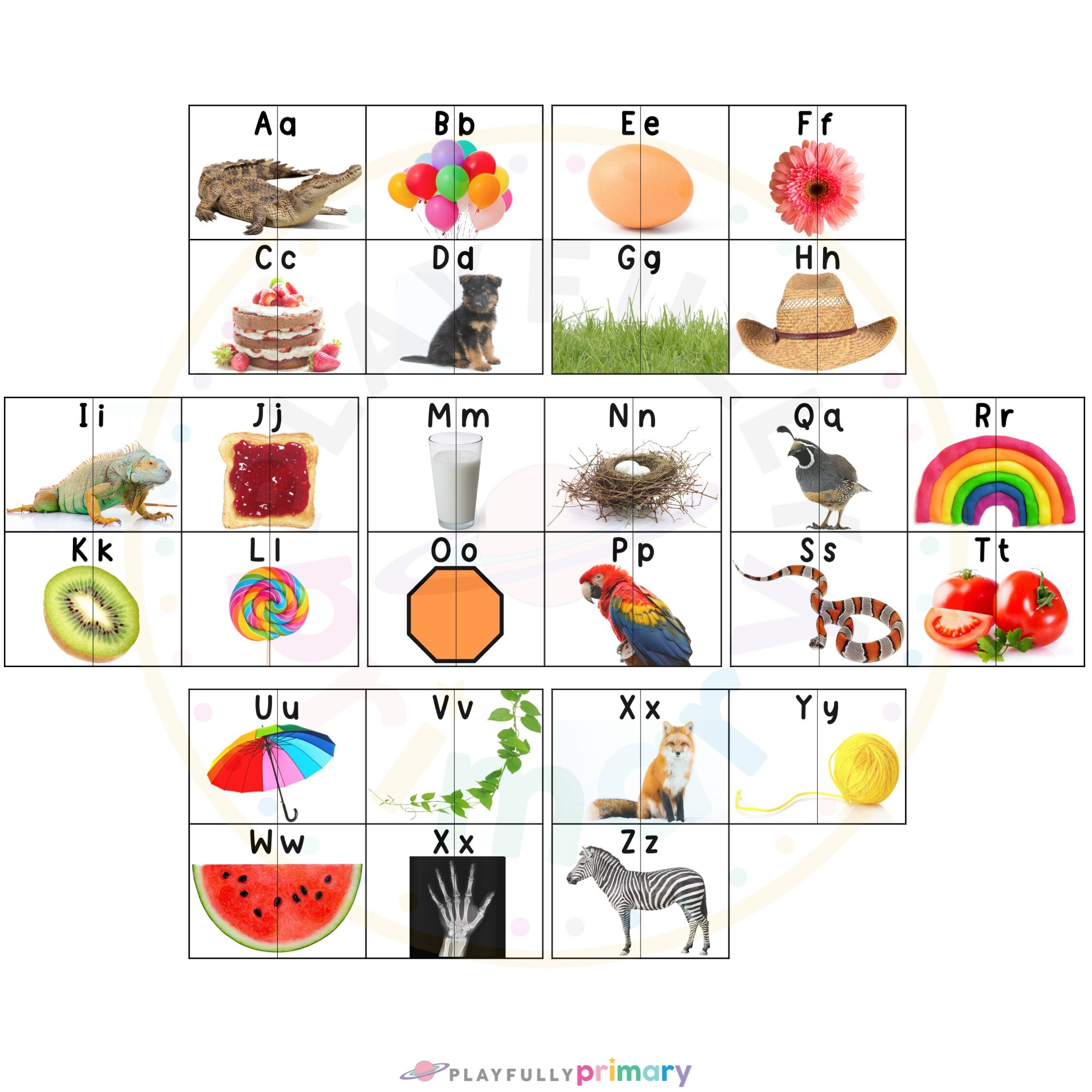 Alphabet Matching Cards, Beginning Sounds Match, Letter Matching ...