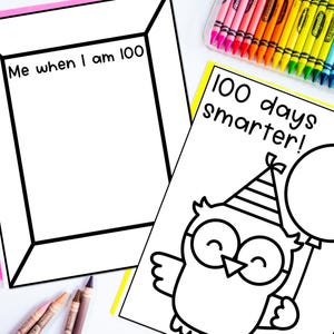 100th Day of School Craft Printable, 100 Days of School Activities for ...