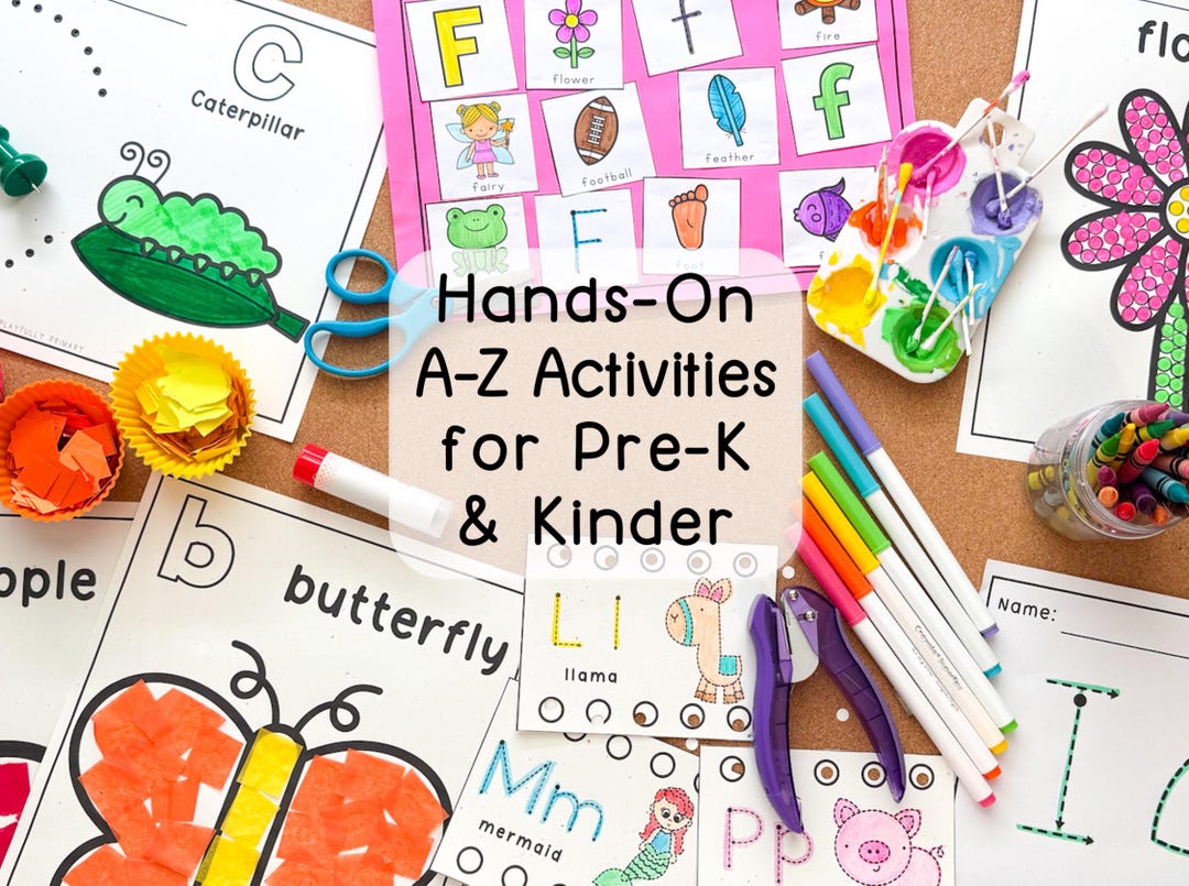 Alphabet Crafts for Preschool A-Z | Fine Motor Letter Activities for ...