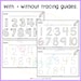 Number Tracing 1–10 Worksheets With Directional Arrows | Preschool ...