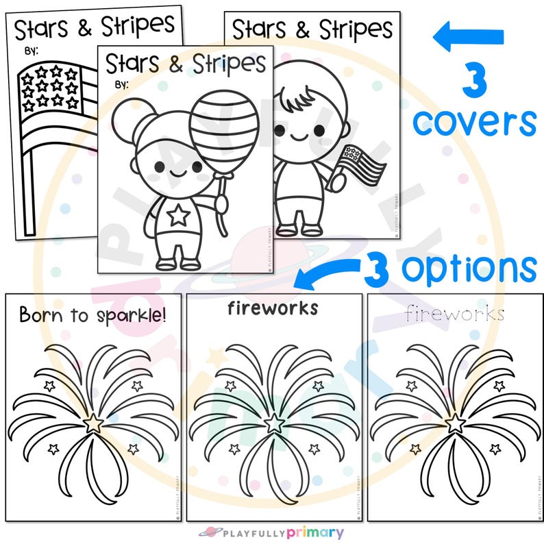 USA Craft Kit | Patriotic Crafts for Kids Printable Independence Day ...