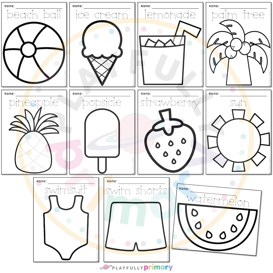 Summer Crafts for Kids, Printable Activity for Homeschool Preschool ...