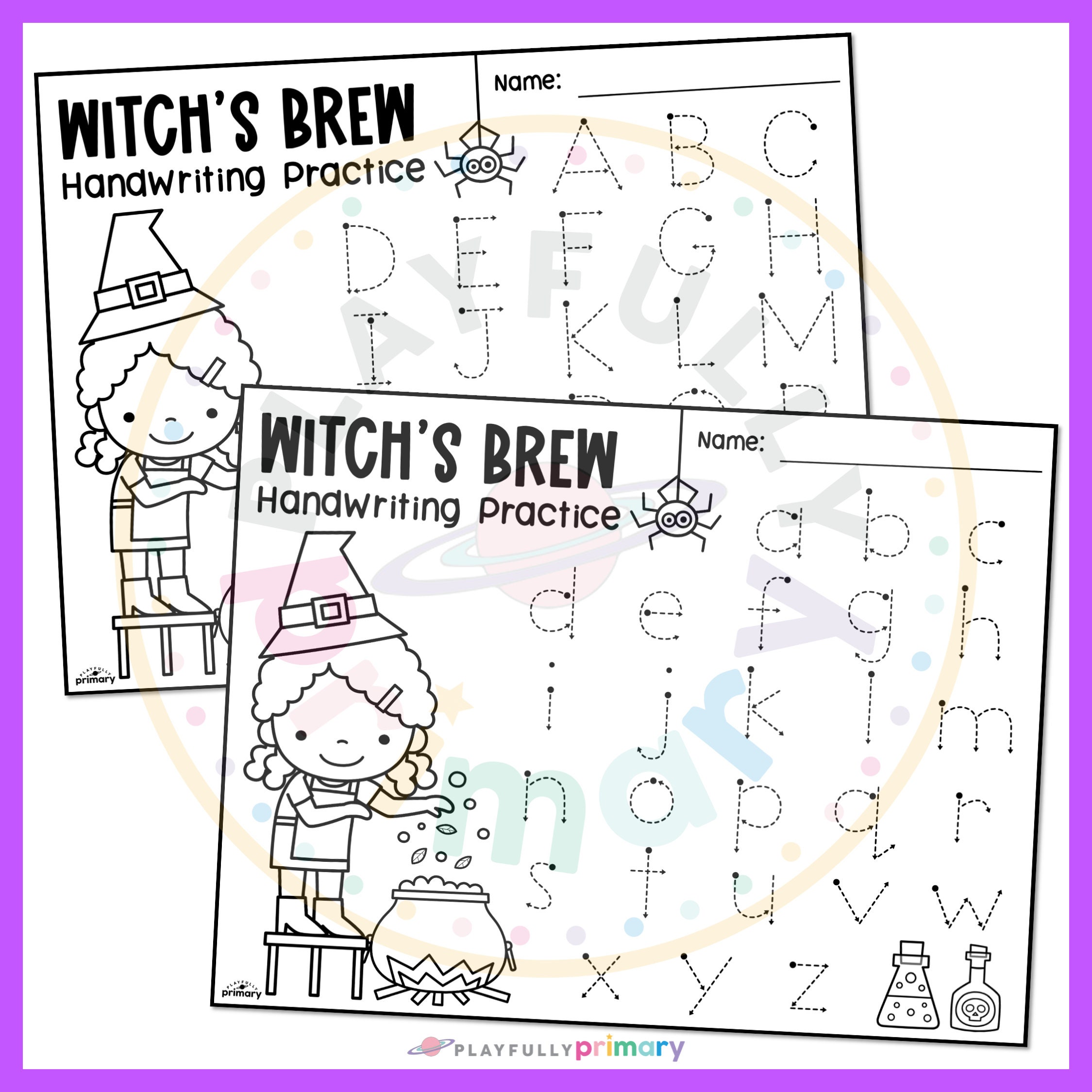Witch's Brew Potion Printable, Witch Coloring Page, Halloween ...