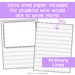 Printable Journal Pages for Kindergarten + First Grade Writing Journals ...