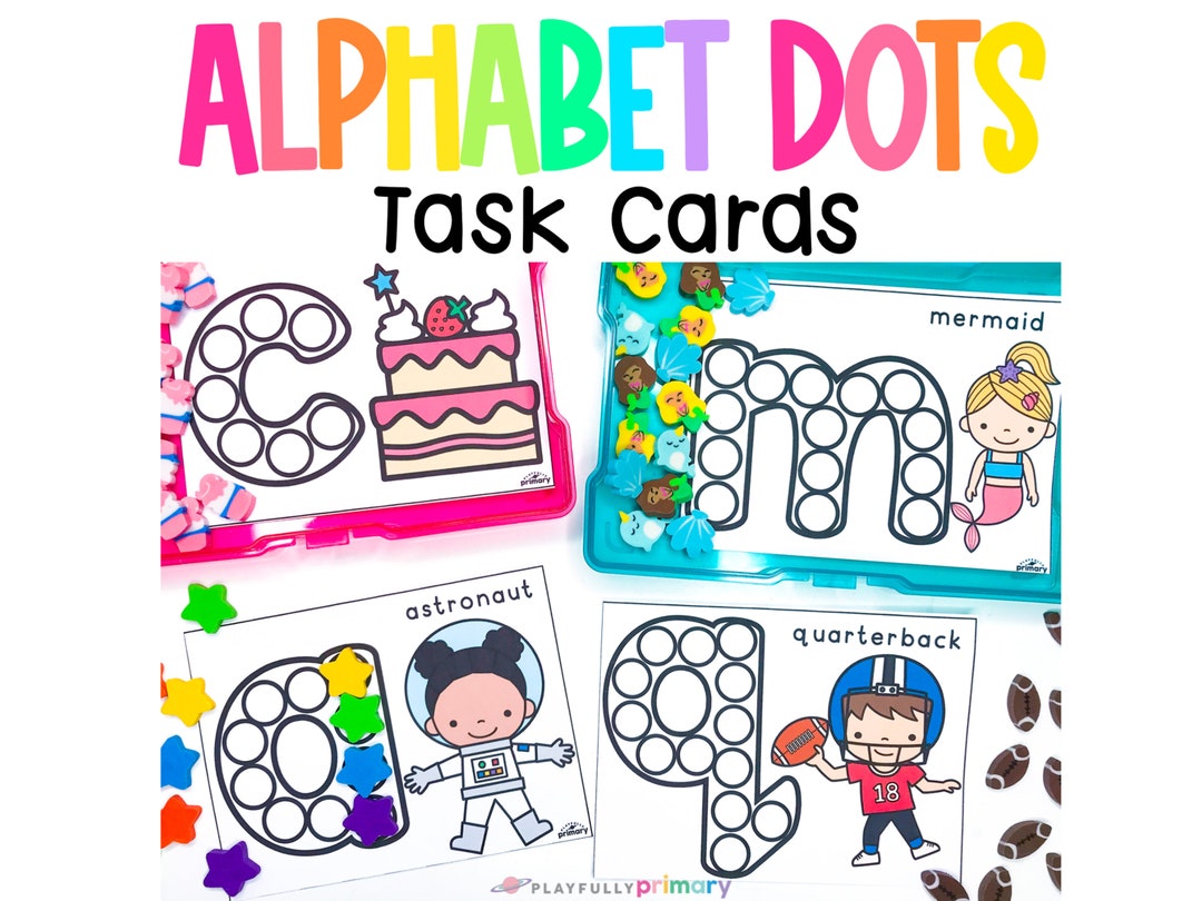 Dot Marker Printable Alphabet Task Cards - Dot Marker Alphabet - Dot ...