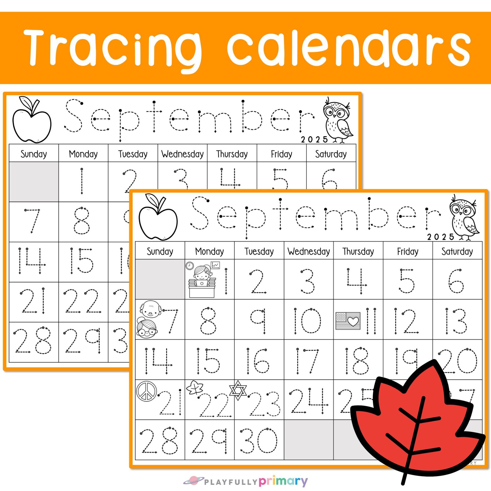 September Calendar 2026 Printable Calendar Tracing Worksheets, Calendar ...