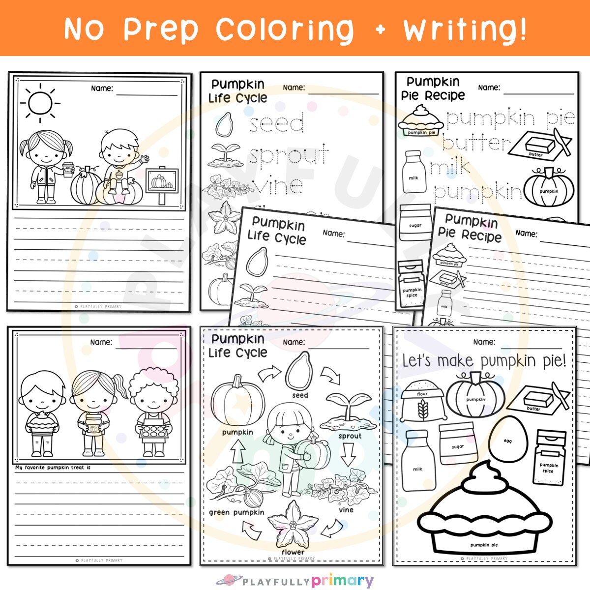 Pumpkin Coloring Pages, Pumpkin Life Cycle Pumpkin Theme Unit Study ...