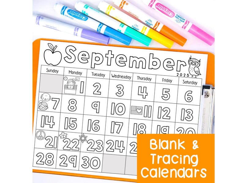 September Calendar 2026 Printable Calendar Tracing Worksheets, Calendar ...
