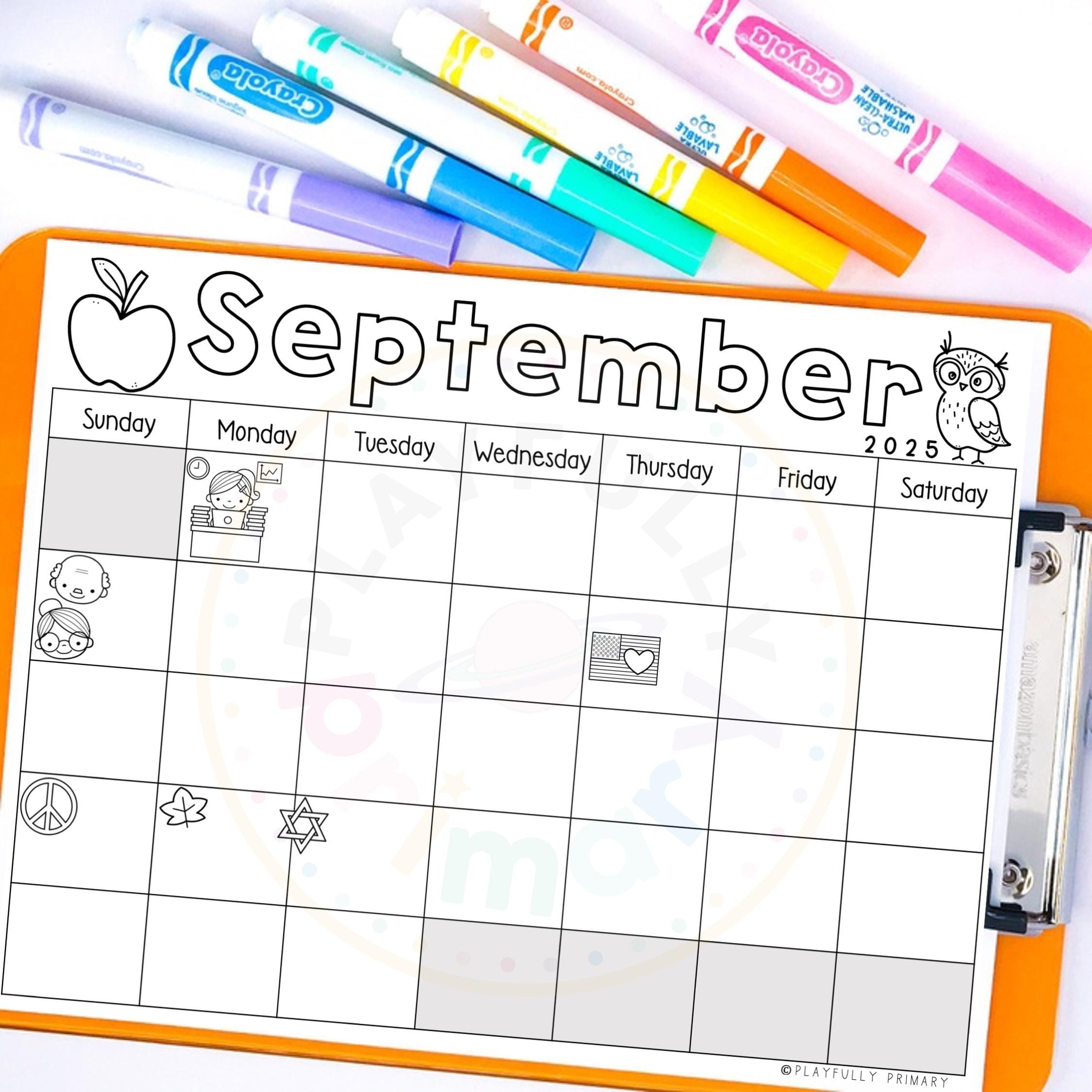 September Calendar 2026 Printable Calendar Tracing Worksheets, Calendar ...