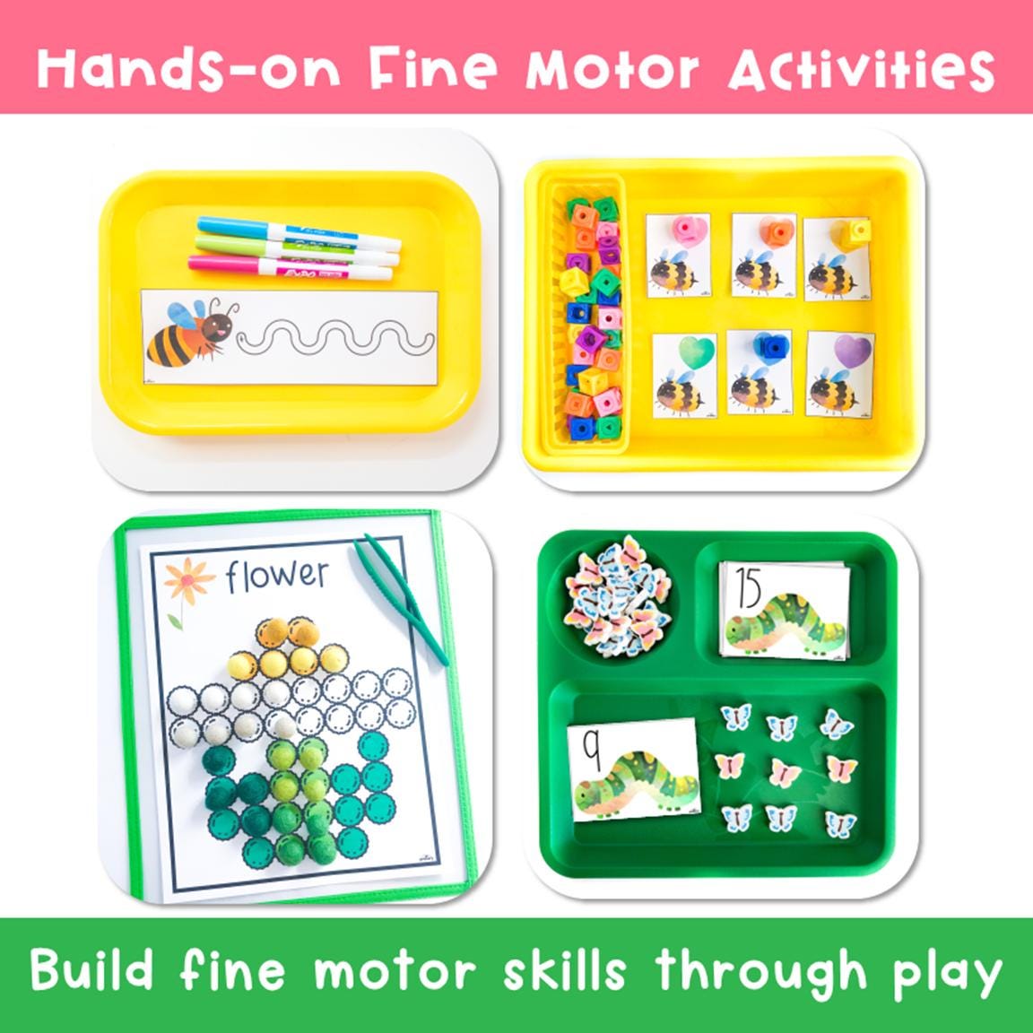 Spring Fine Motor Activities | Preschool Scissor Skills & Cutting ...