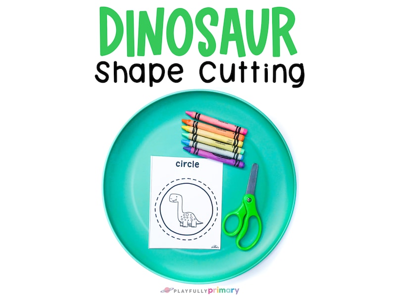 Dinosaur Shapes Activity Dinosaur Craft for Preschool Scissor Skills ...