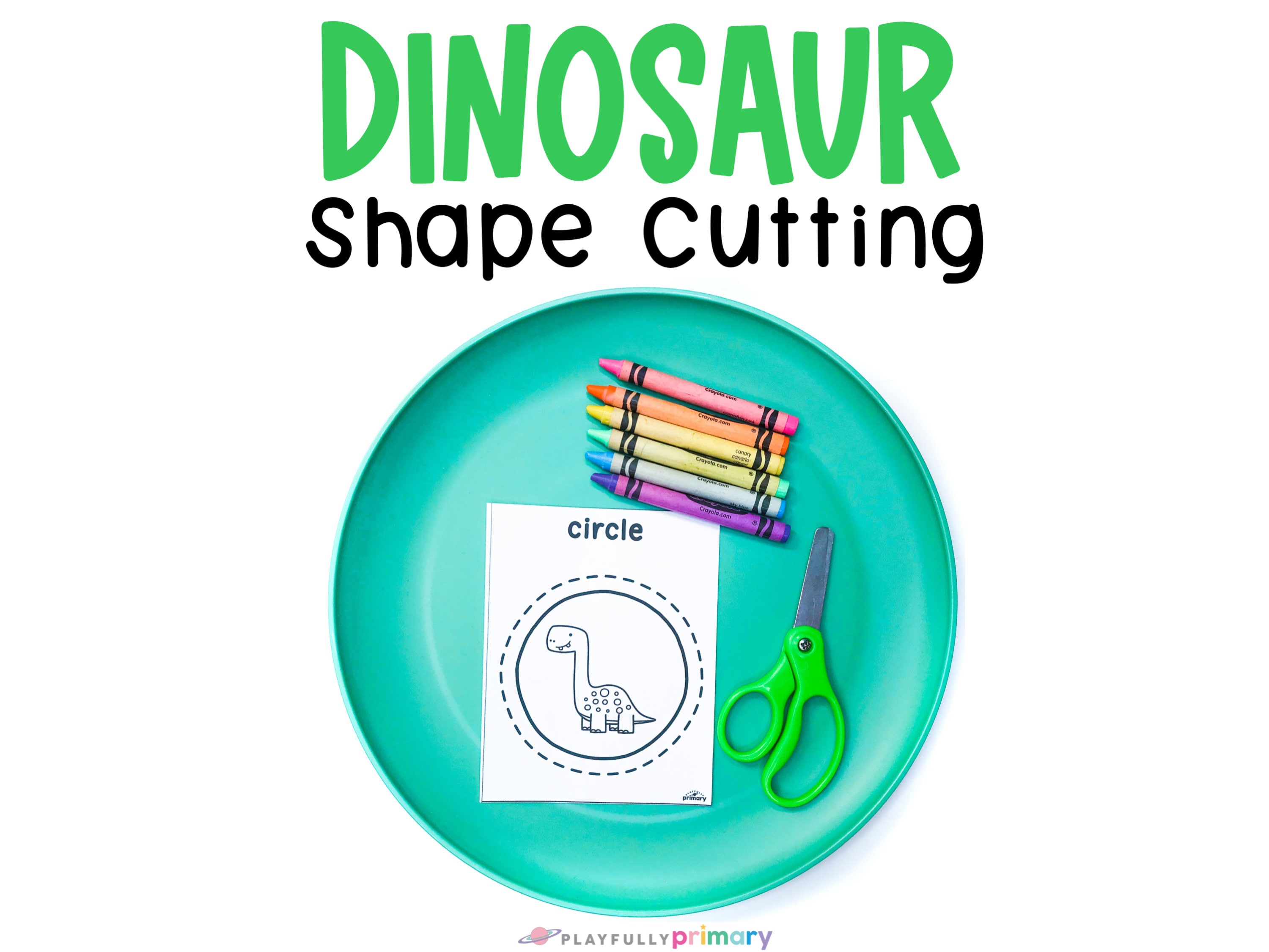 Dinosaur Shapes Activity Dinosaur Craft for Preschool Scissor Skills ...