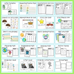 Earth Day Homeschool Printables Kindergarten Math, Reading, Writing ...